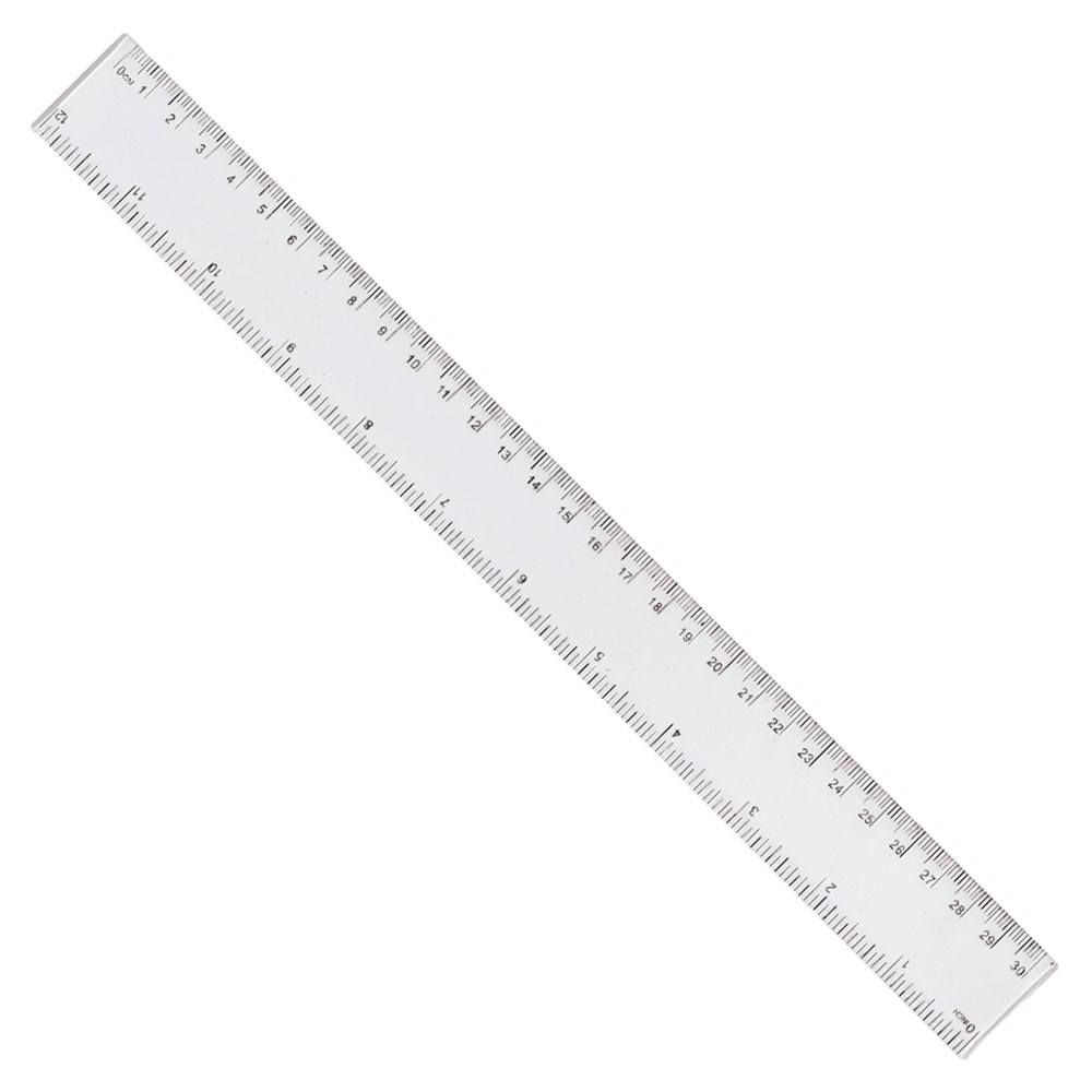 Plastic Ruler - 30cm | Drawing Supplies | CleverPatch - Art & Craft ...