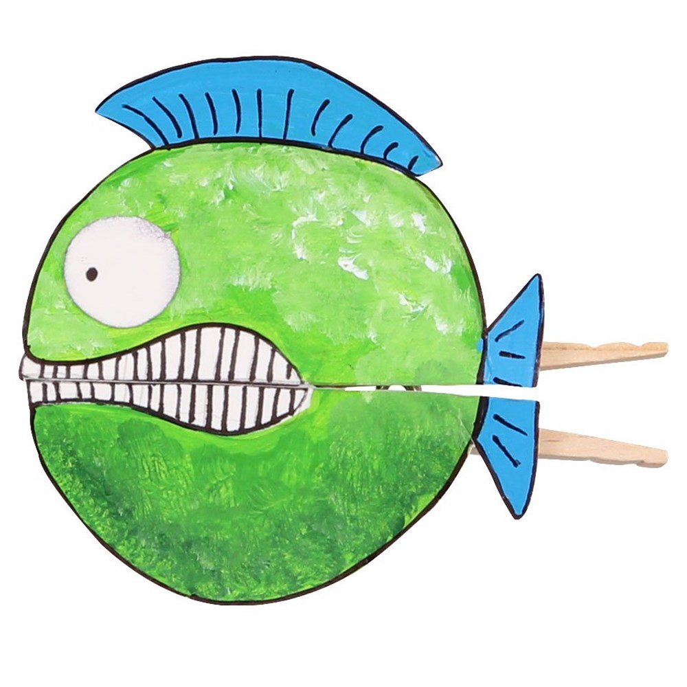 Peg Piranha | Book Week | CleverPatch - Art & Craft Supplies