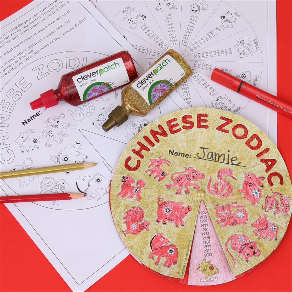 Chinese Zodiac Wheel - CleverPatch | CleverPatch - Art & Craft Supplies
