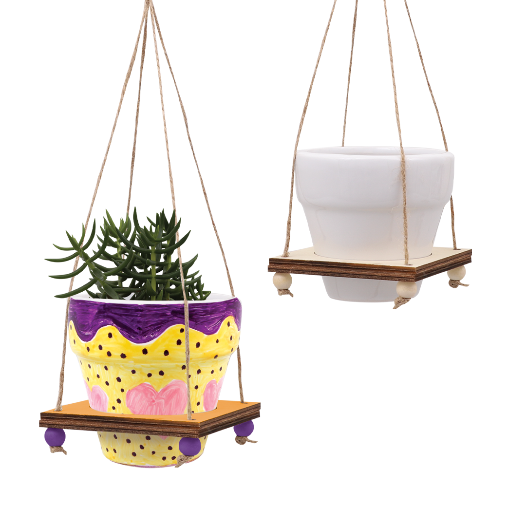 Wooden Hanging Pot Holder - Each - CleverPatch | CleverPatch - Art ...