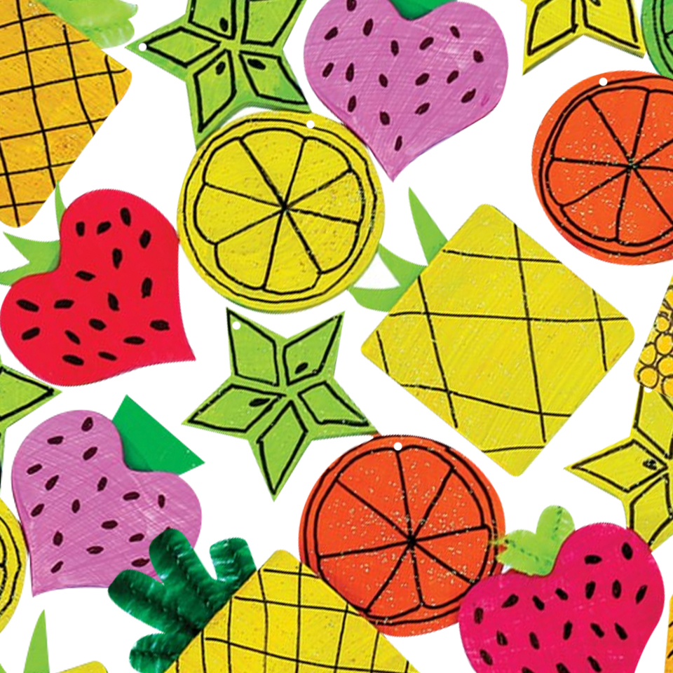 Mini Fruit Shapes | Wood | CleverPatch - Art & Craft Supplies