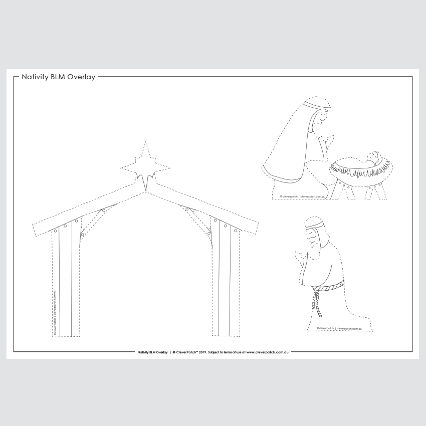 Nativity Diorama Coloring Pages
