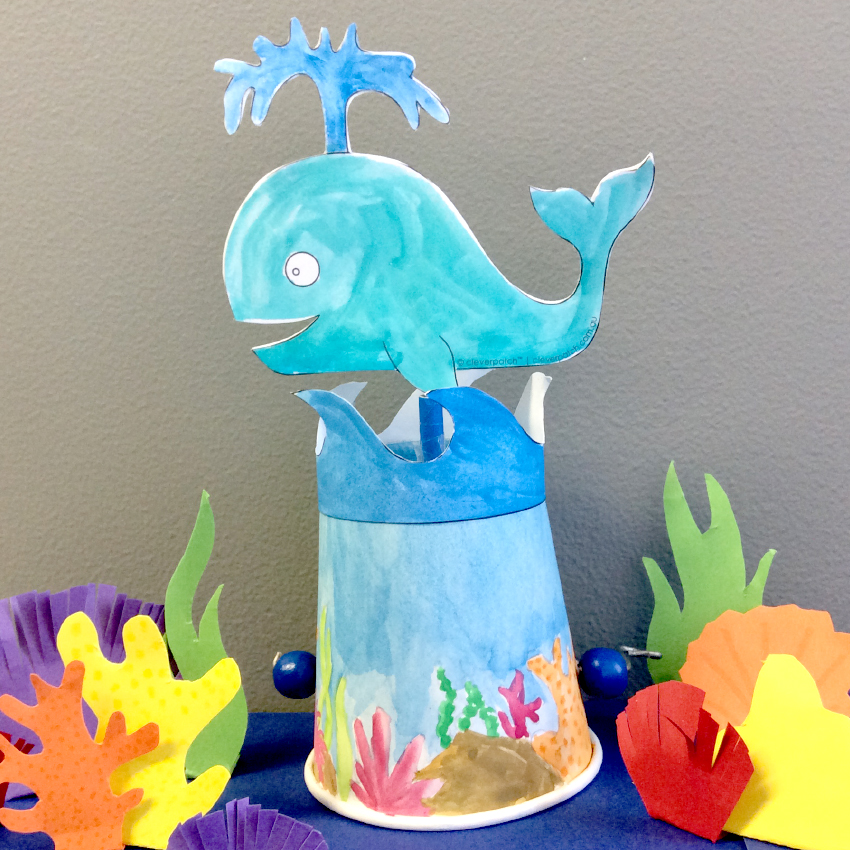 STEAM: Whale Automata | Paper & Card | CleverPatch - Art & Craft Supplies