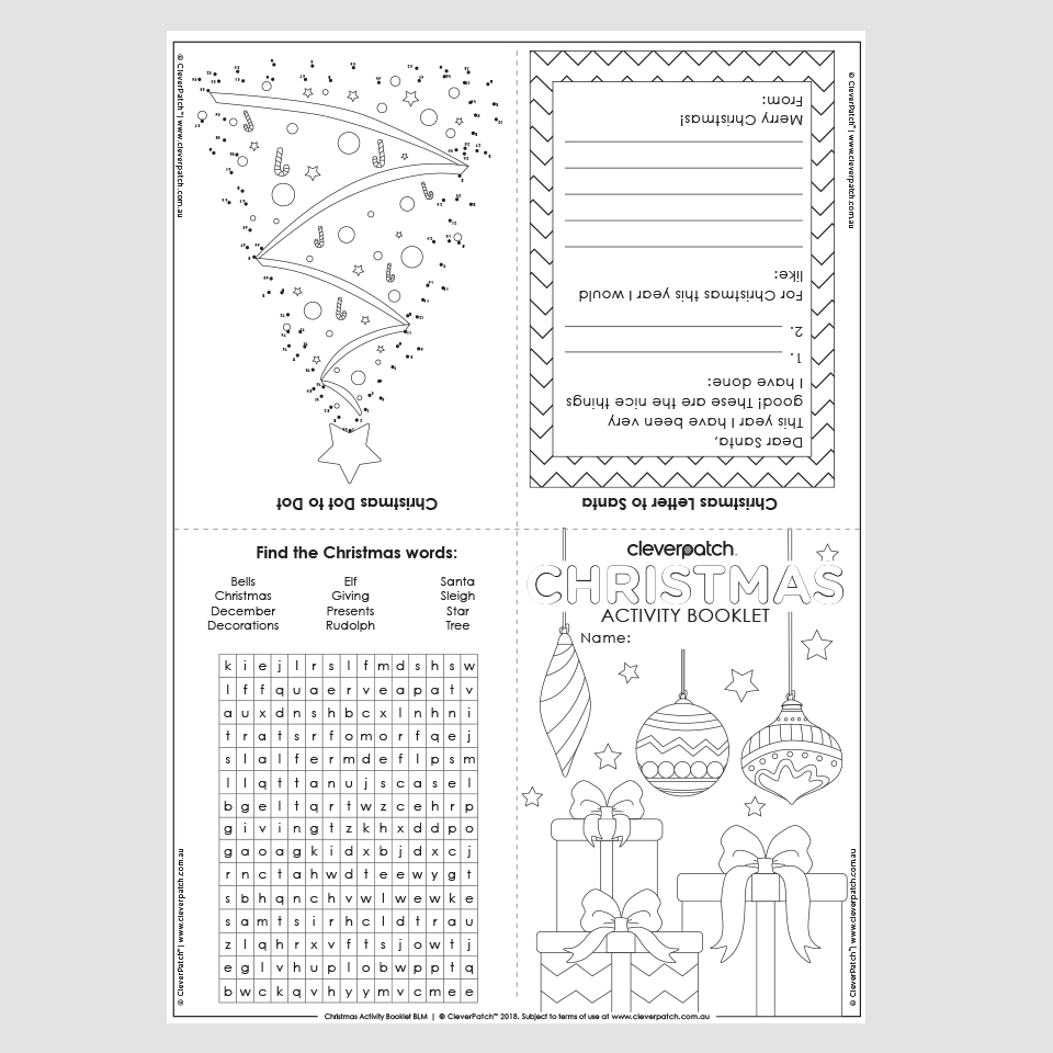 Christmas Activity Booklet - CleverPatch | CleverPatch - Art & Craft ...