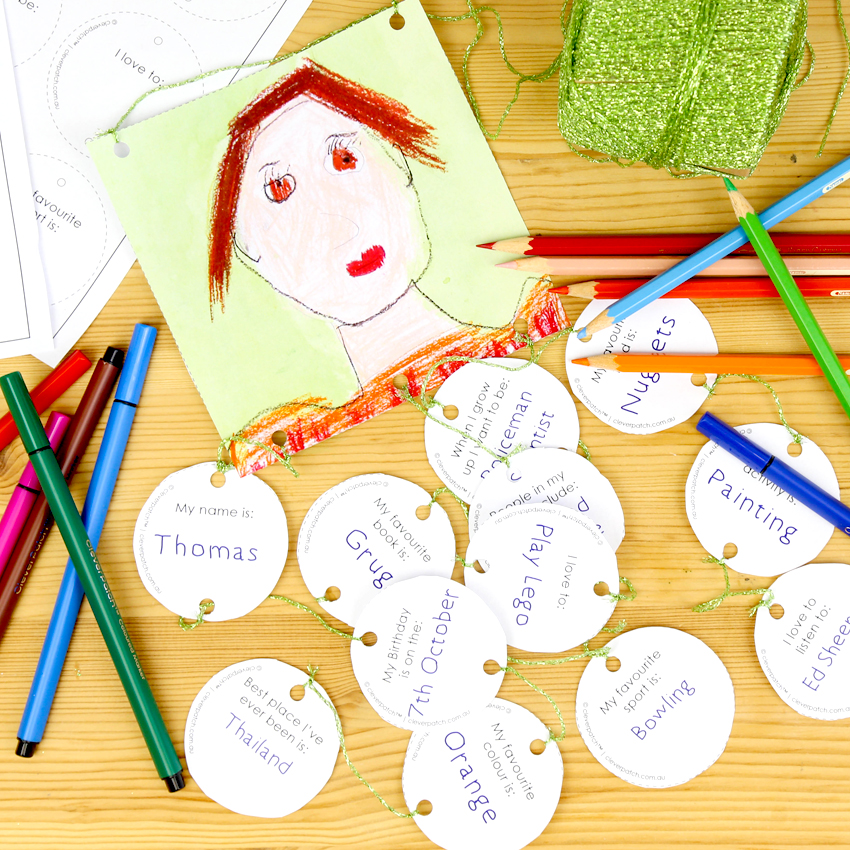 All About Me Mobile | Paper & Card | CleverPatch - Art & Craft Supplies