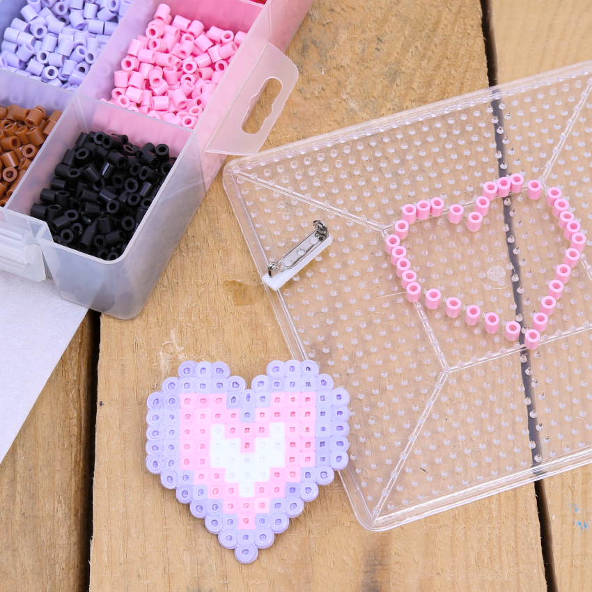 Iron Bead Candy Heart Badge | Beads & Jewellery - CleverPatch ...