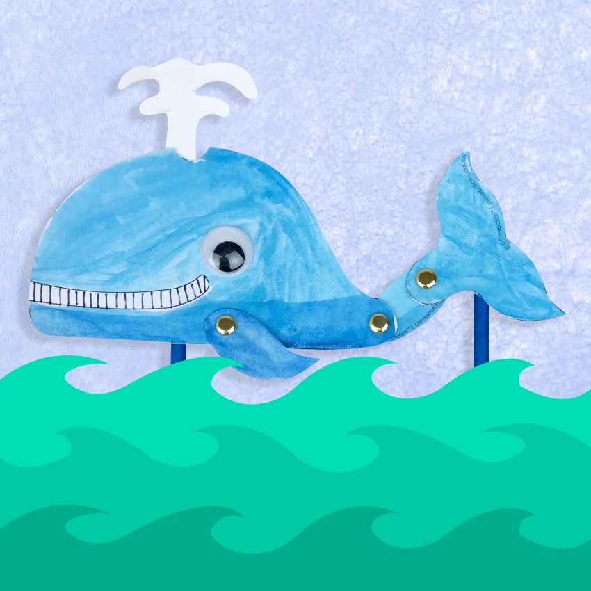 Swimming Whale Puppet | Paper & Card - CleverPatch | CleverPatch - Art ...