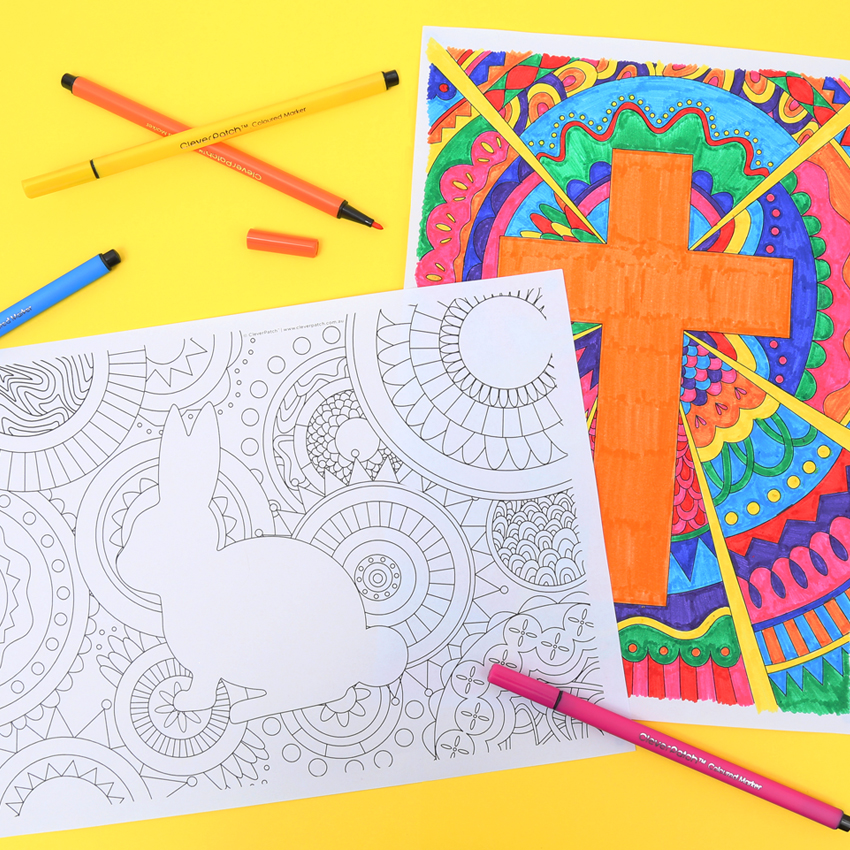 Easter Colouring In | Easter - CleverPatch | CleverPatch - Art & Craft ...