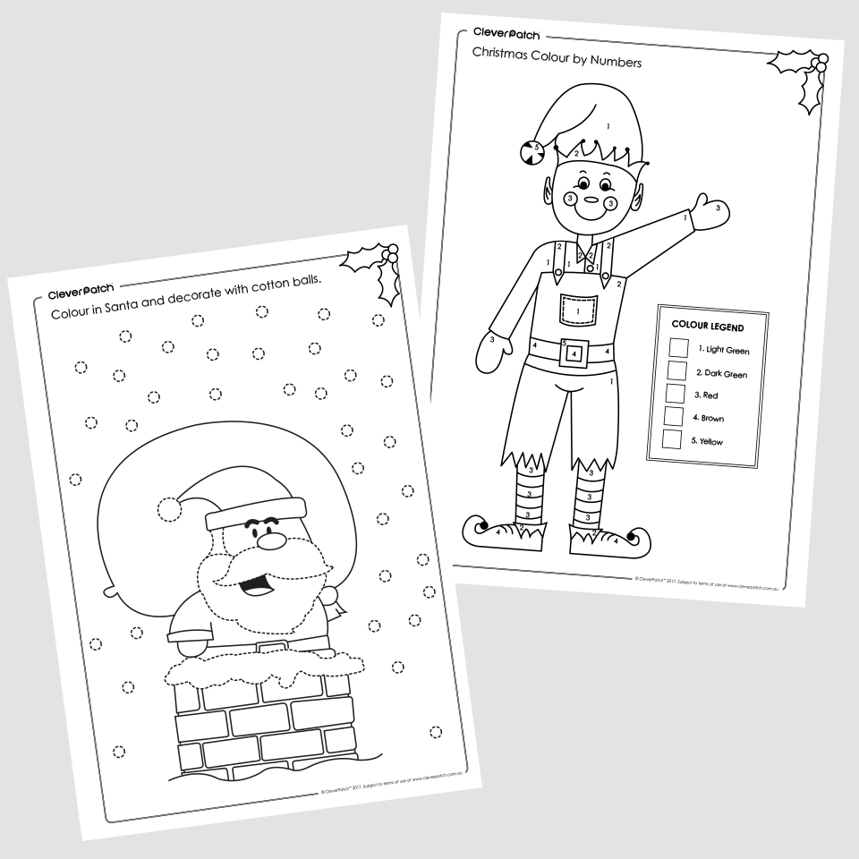 Christmas Colouring Sheet | Christmas | CleverPatch - Art & Craft Supplies