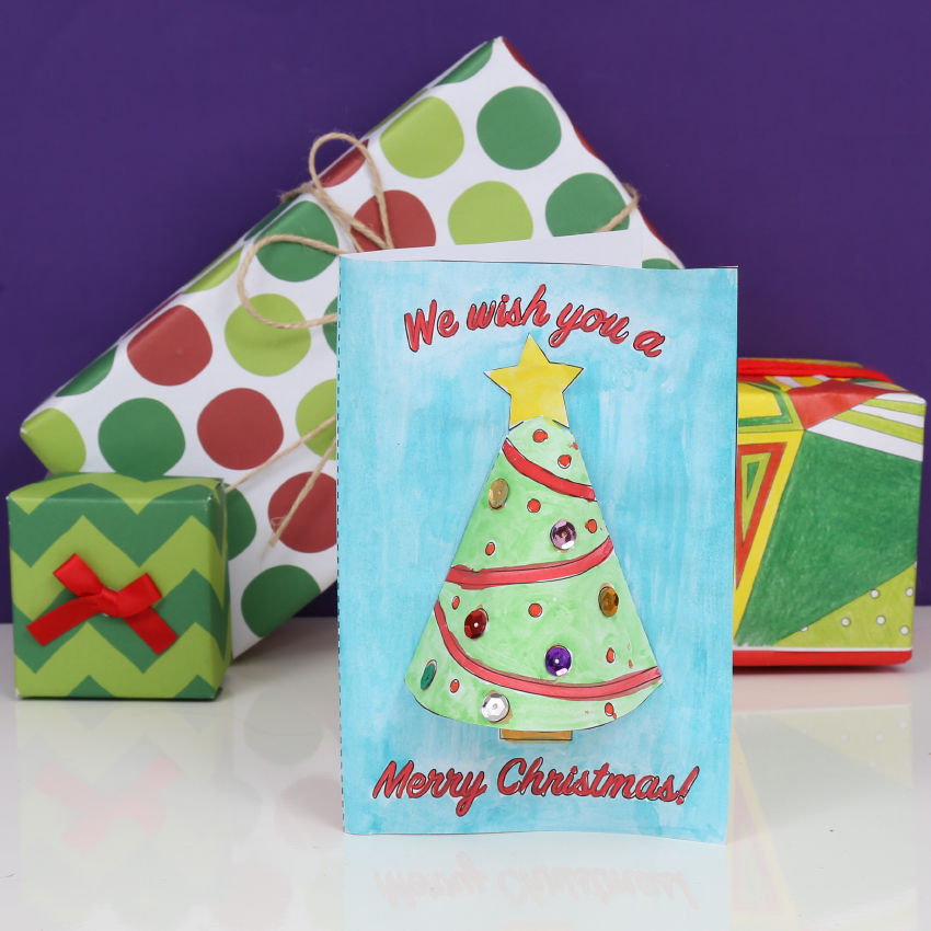 3D Christmas Tree Card | Christmas - CleverPatch | CleverPatch - Art ...