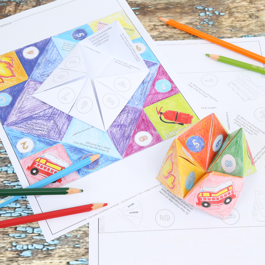 Fire Safety Chatterbox | Paper & Card - CleverPatch | CleverPatch - Art ...