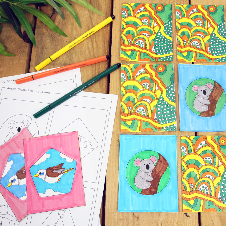 Aussie Themed Memory Game | Australia Day - CleverPatch | CleverPatch ...