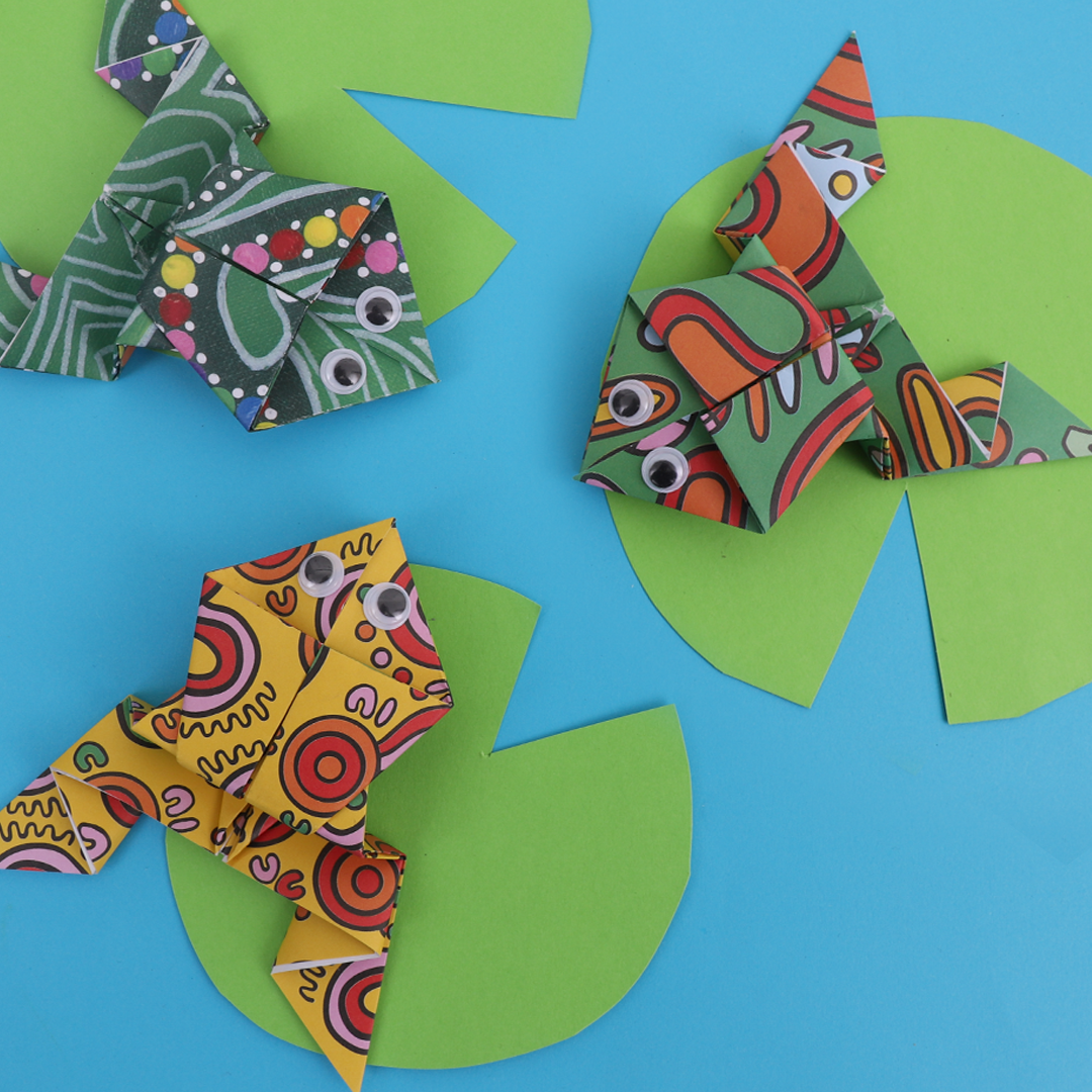 Origami Leap Frog | Paper & Card - CleverPatch | CleverPatch - Art ...