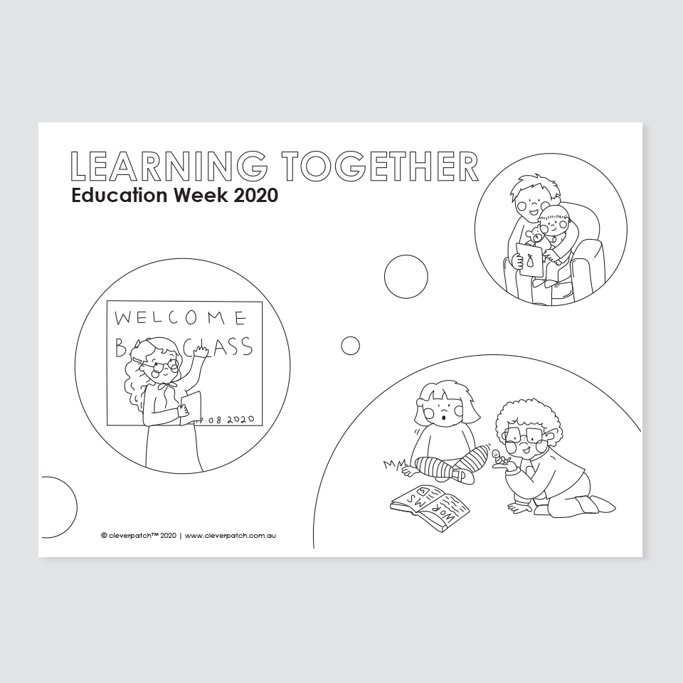Learning Together Colouring In Sheet | Paper & Card - CleverPatch ...