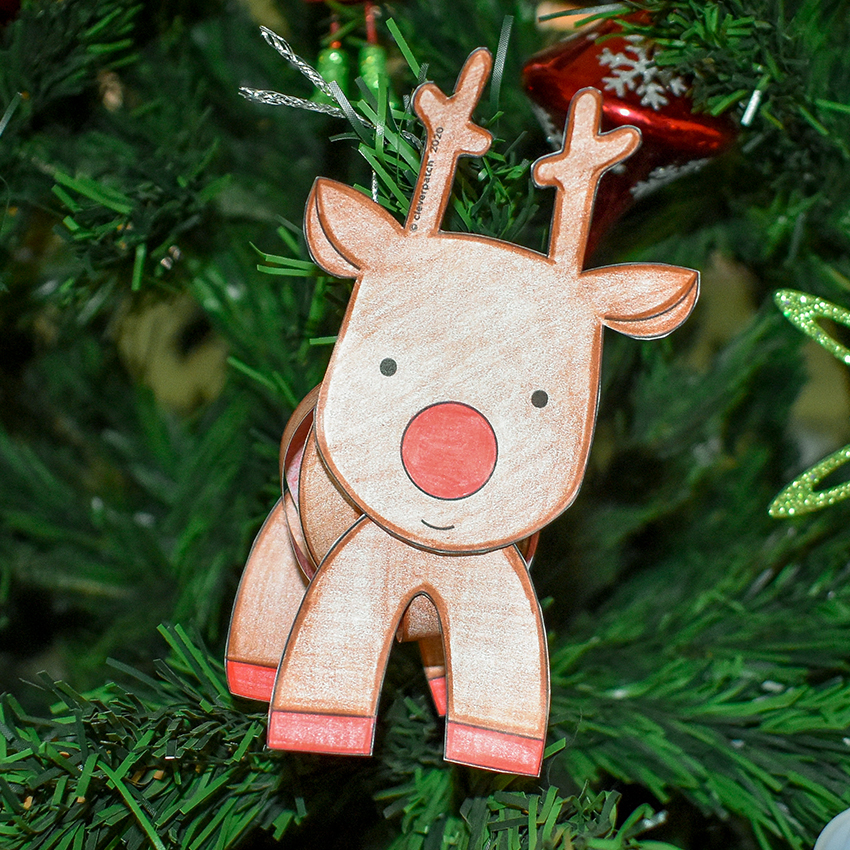 Paper Reindeer Decoration | Christmas - CleverPatch | CleverPatch - Art ...