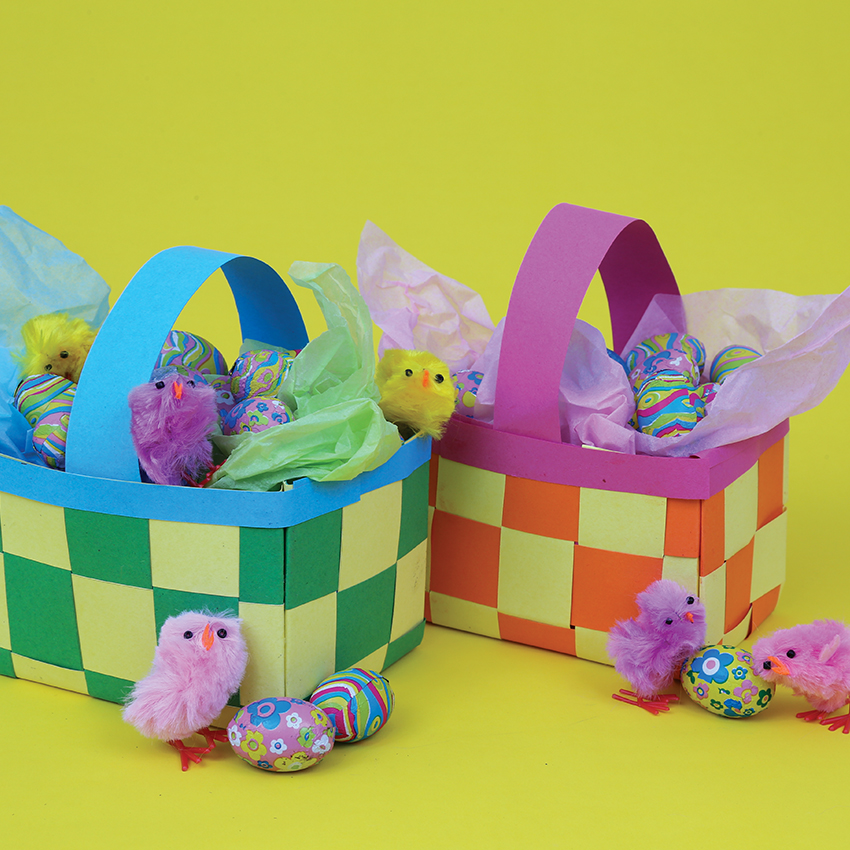 Paper Weaving Easter Basket - CleverPatch | CleverPatch - Art & Craft ...
