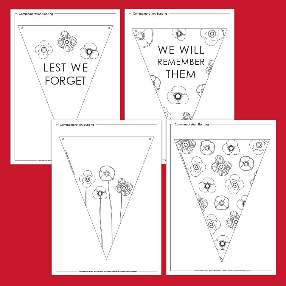 Commemoration Bunting | Commemoration - CleverPatch | CleverPatch - Art ...