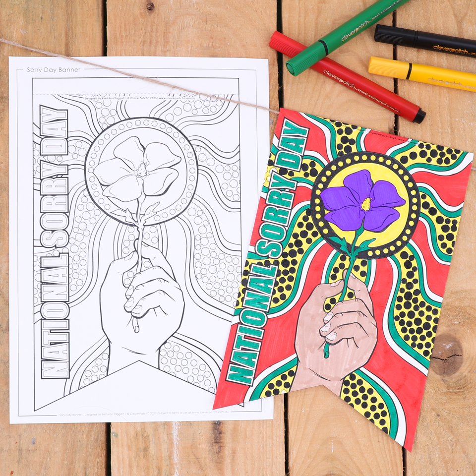 Sorry Day Banner | Paper & Card - CleverPatch | CleverPatch - Art ...