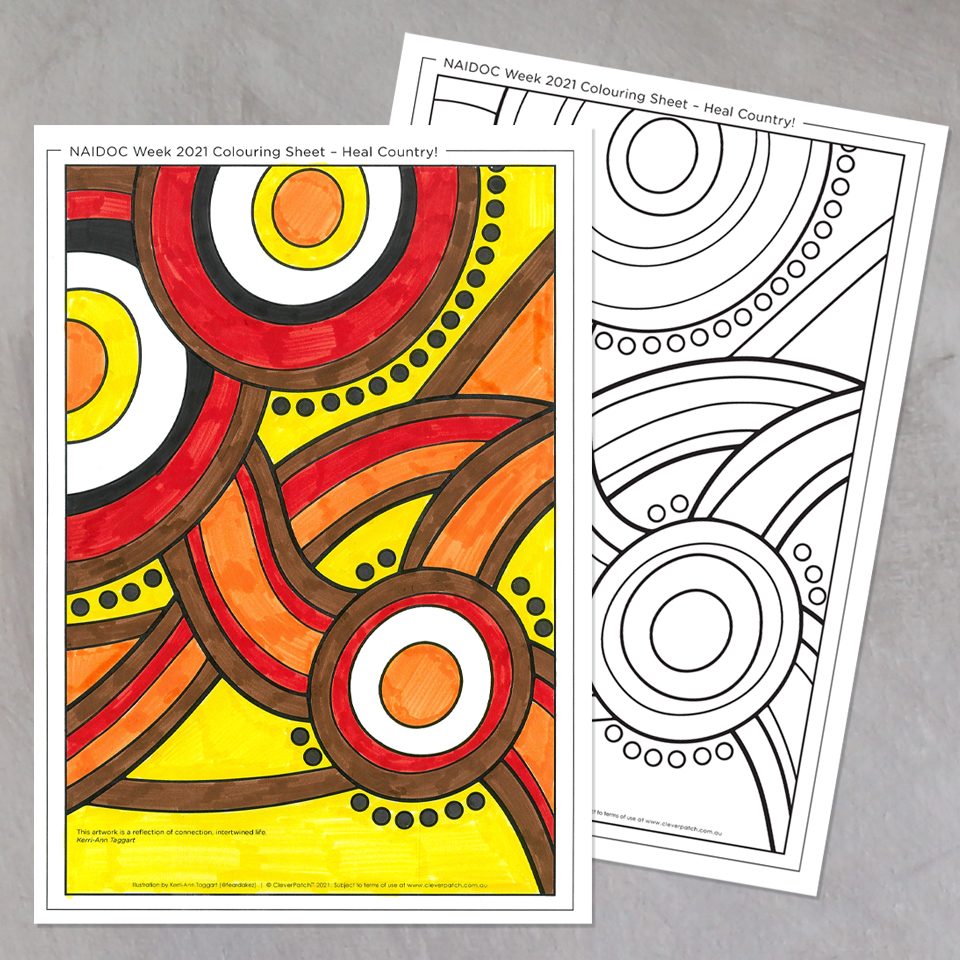 NAIDOC Week 2021 Colouring Sheet ? Heal Country! - CleverPatch ...