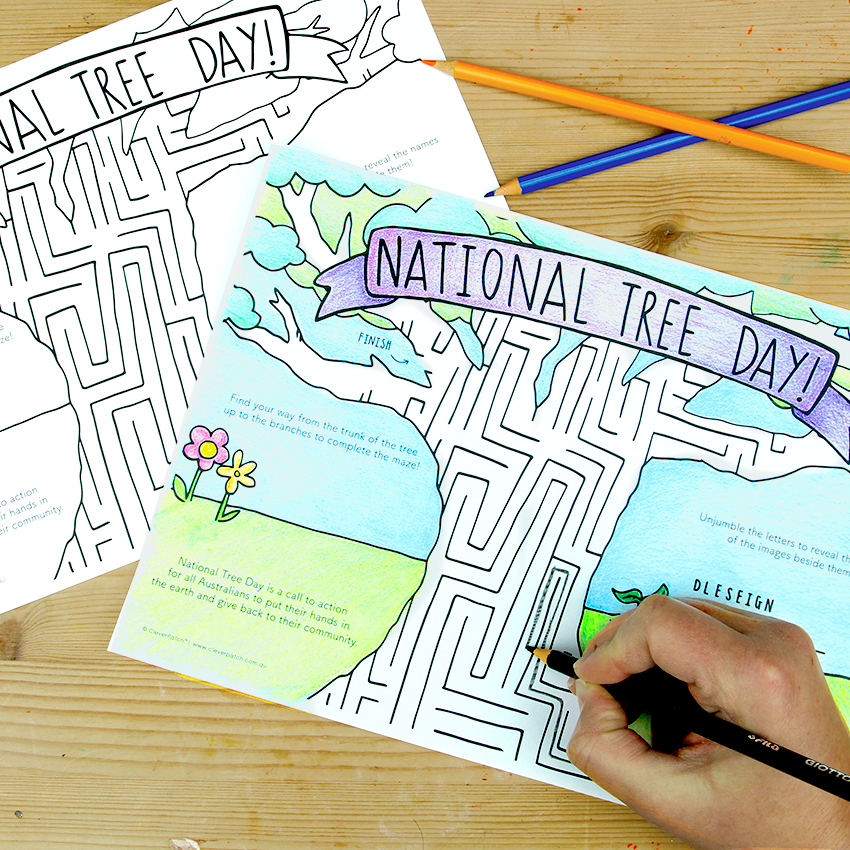National Tree Day! - Maze | Paper & Card - CleverPatch | CleverPatch ...