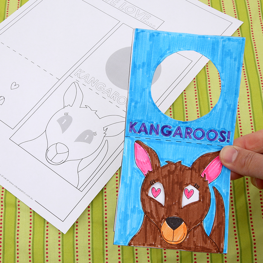 We Love Kangaroos Card | Paper & Card - CleverPatch | CleverPatch - Art ...