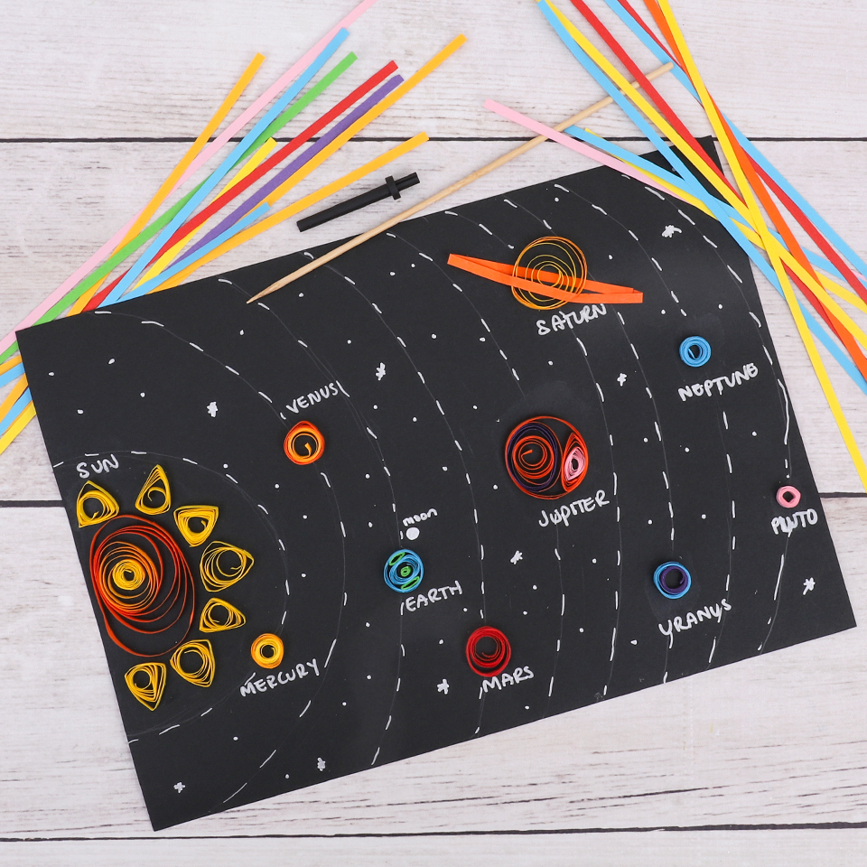 Paper Quilled Solar System | Paper & Card - CleverPatch | CleverPatch ...