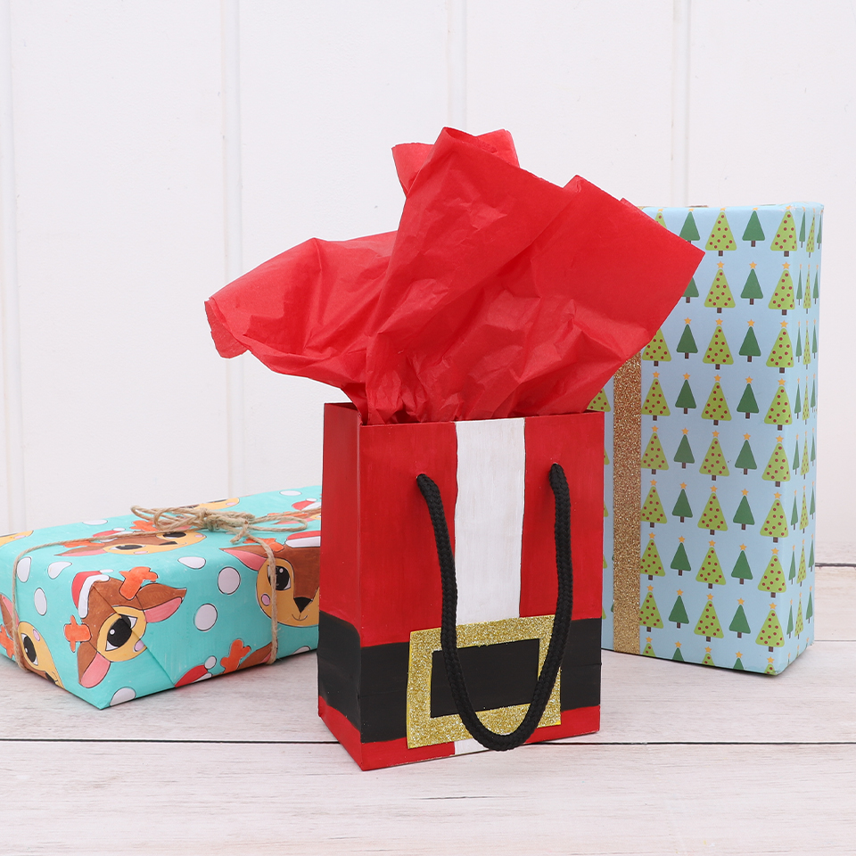 Santa Belt Gift Bag | Christmas - CleverPatch | CleverPatch - Art ...