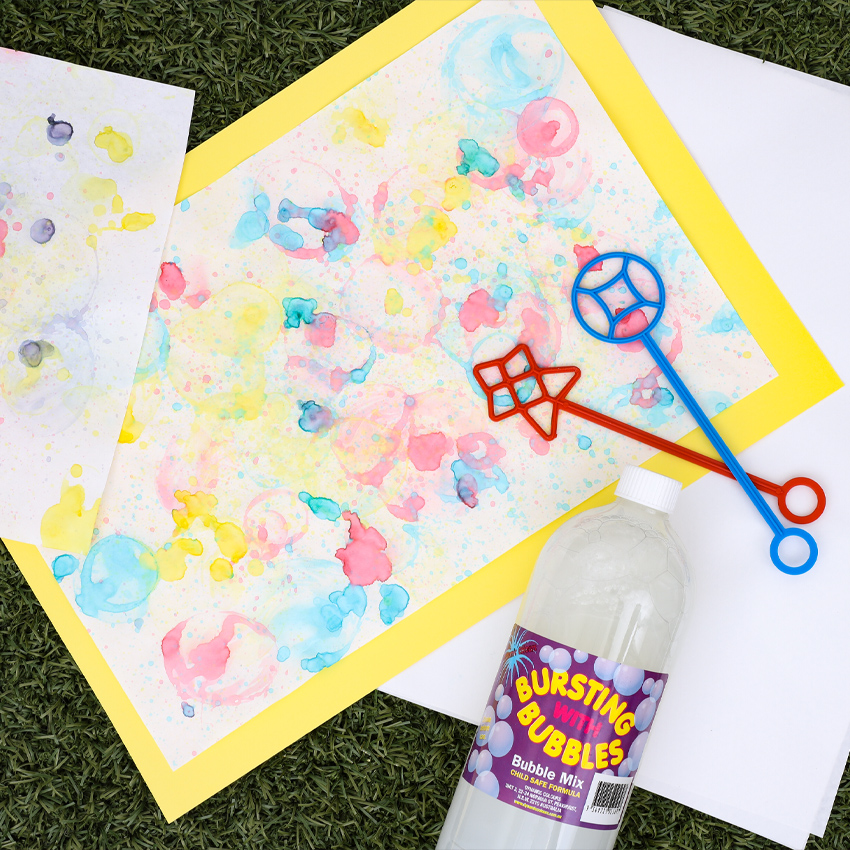 Spring Bubble Painting Activity | Paint & Print - CleverPatch ...