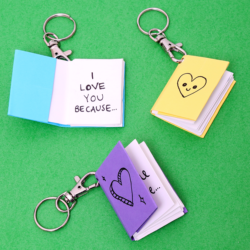 Mini Notebook Keyring - CleverPatch | CleverPatch - Art & Craft Supplies