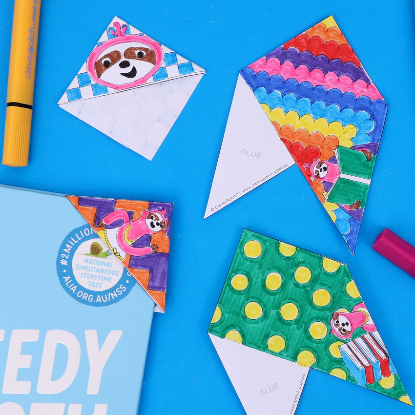 Sloth Corner Bookmarks - CleverPatch | CleverPatch - Art & Craft Supplies