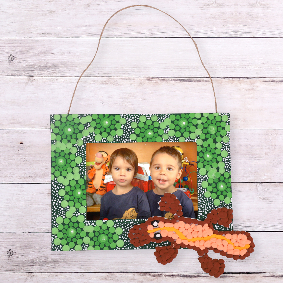 Indigenous Clay Animal and Dot Painting Frame - CleverPatch ...