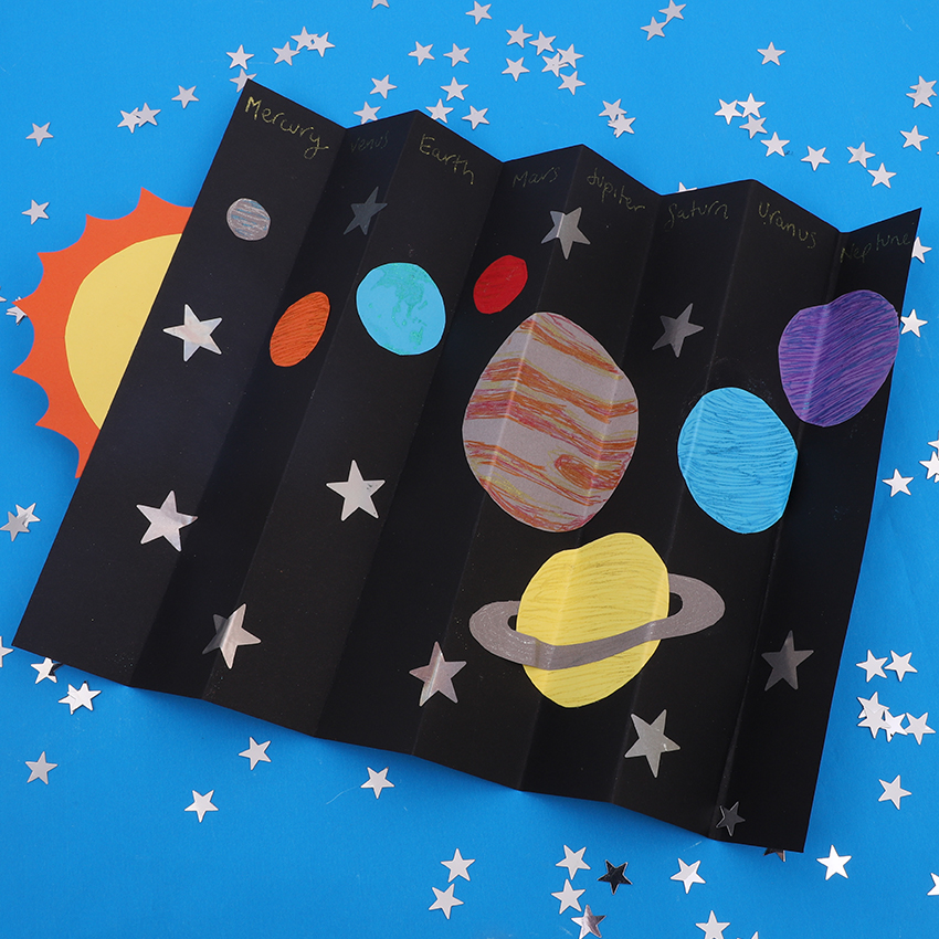 STEAM: Folding Solar System | Paper & Card - | CleverPatch - Art ...