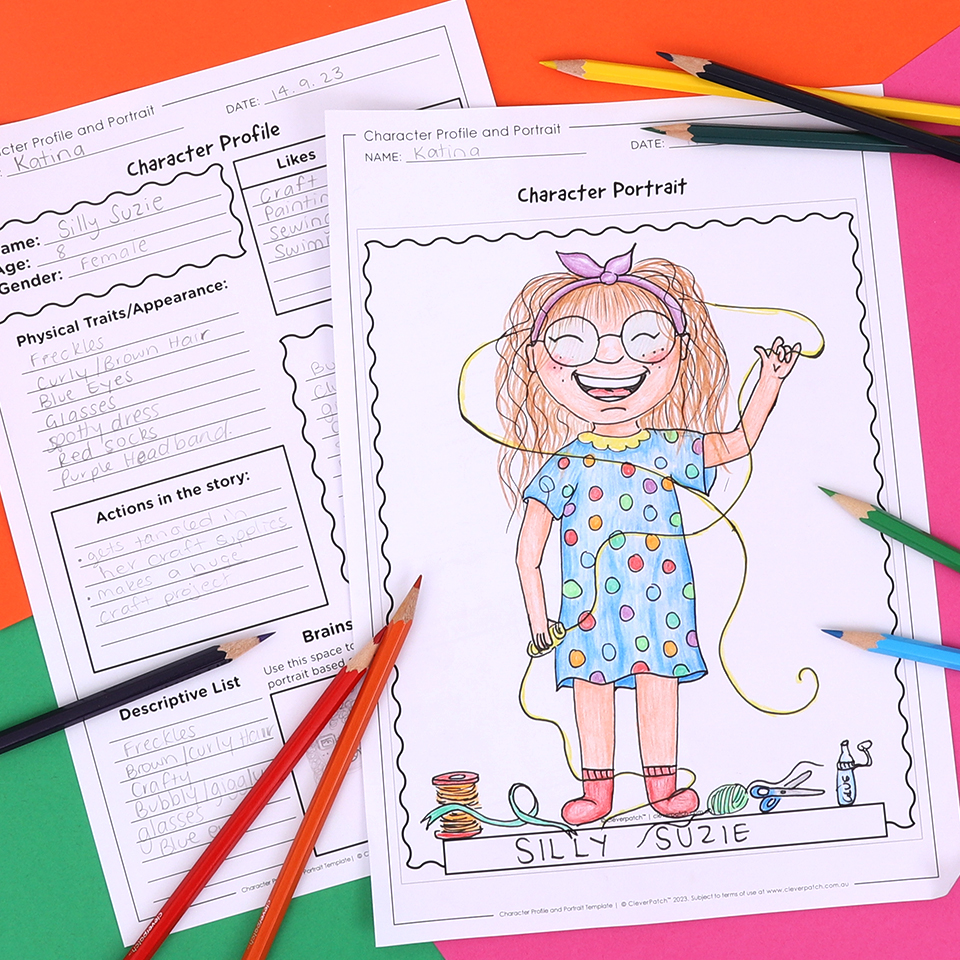 Character Profile and Portrait | Paper & Card - | CleverPatch - Art ...