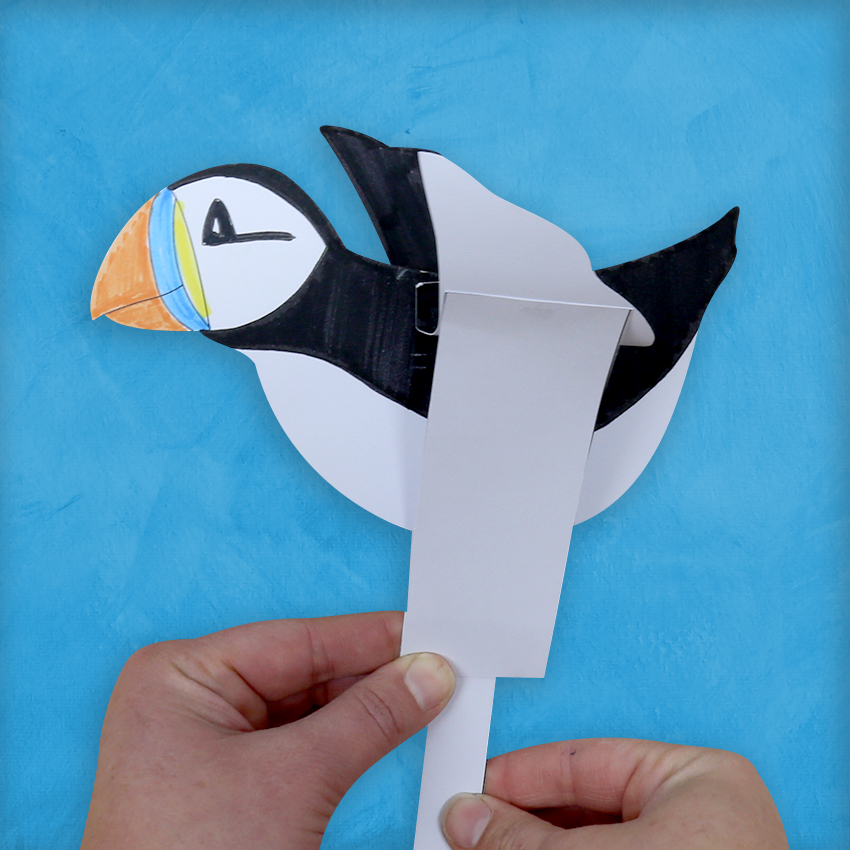 Flying Puffin | Paper & Card - | CleverPatch - Art & Craft Supplies