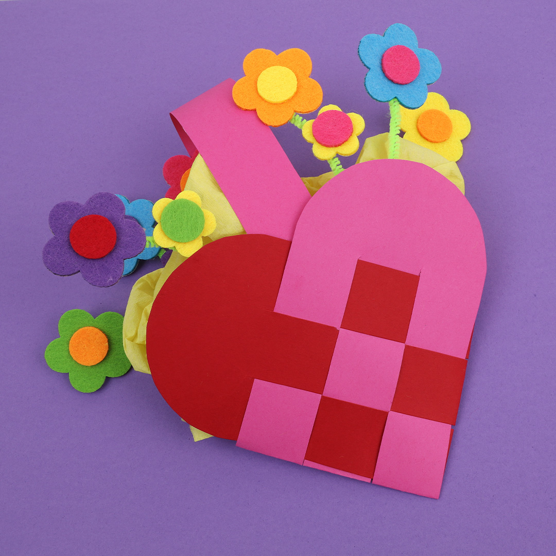 Woven Heart Gift Bag | Paper & Card - | CleverPatch - Art & Craft Supplies