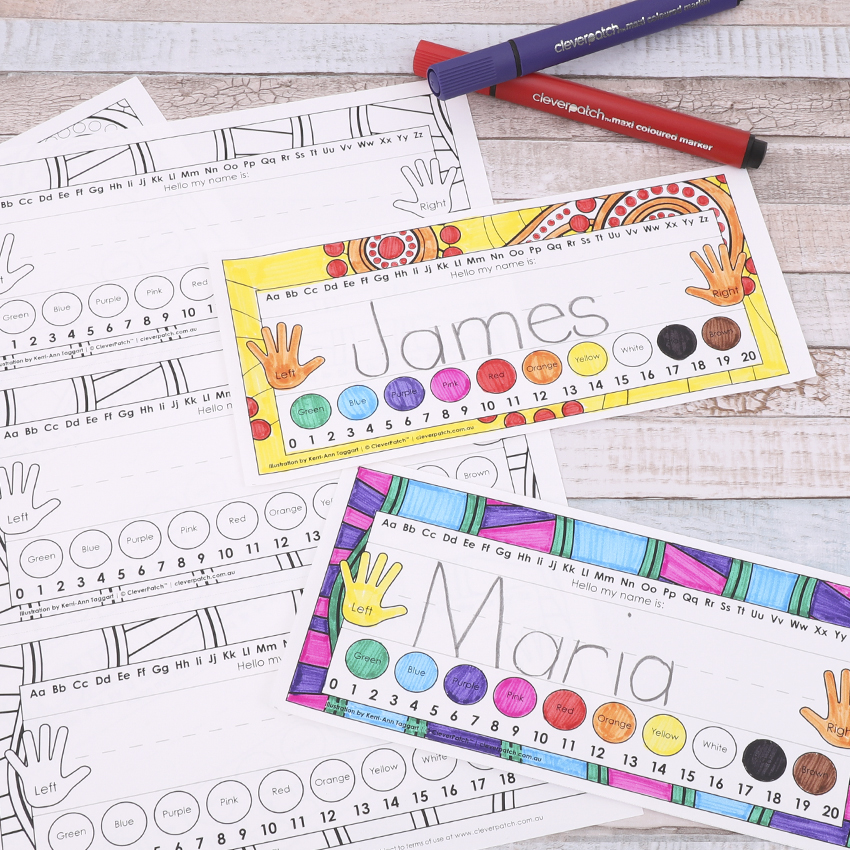 Editable Desk Name Plates | Printable Student Name Tags | Back To School