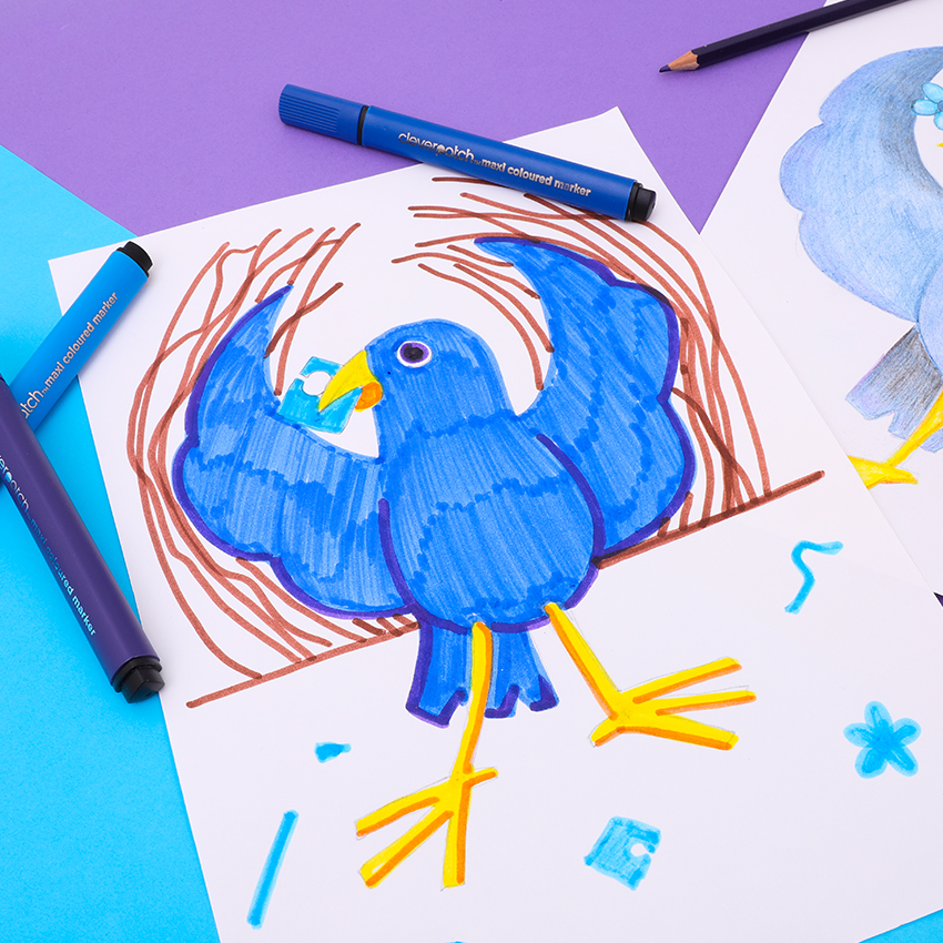 How to Draw a Dancing Bowerbird | Paper & Card - | CleverPatch - Art ...