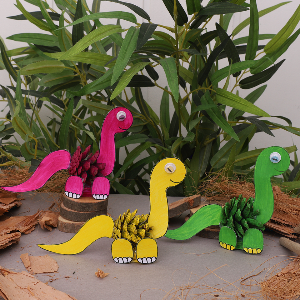 Pine Cone Dinosaur | Dinosaurs - Clever Patch | CleverPatch - Art ...
