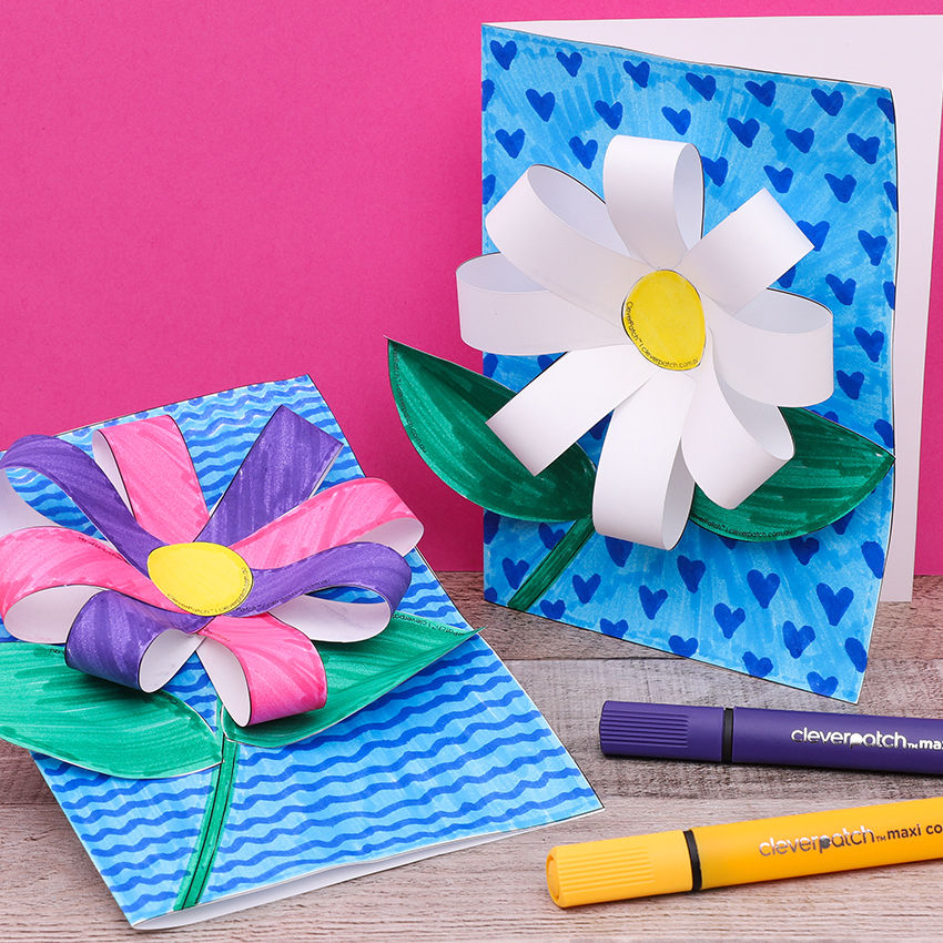 3D Flower Card | Paper & Card - Clever Patch | CleverPatch - Art ...