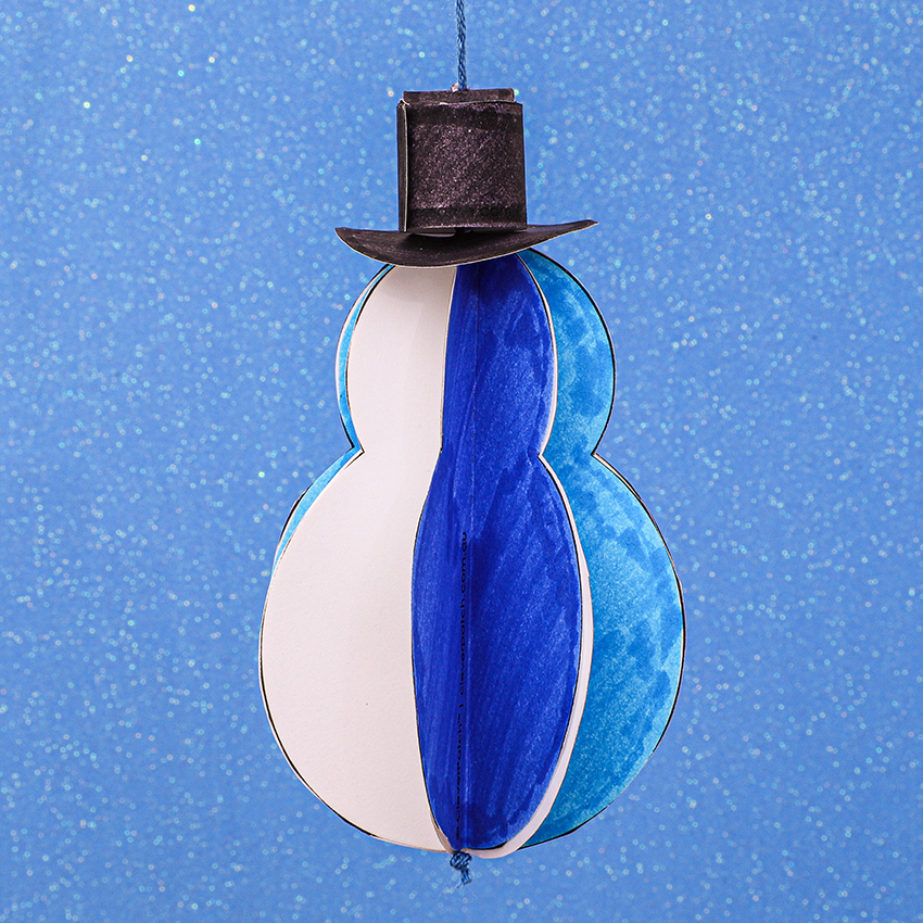 Winter Snowman Decoration | Paper & Card - Clever Patch | CleverPatch ...