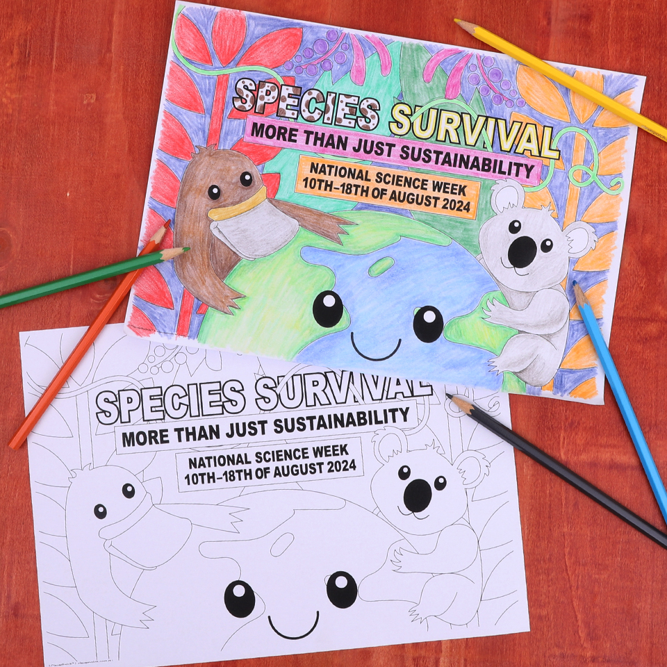 National Science Week 2024 Colouring Sheet | Paper & Card - Clever ...