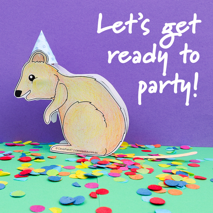 Quokka Party Animal | Paper & Card - Clever Patch | CleverPatch - Art ...