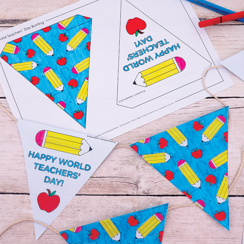 World Teachers' Day Bunting | Paper & Card - CleverPatch | CleverPatch ...