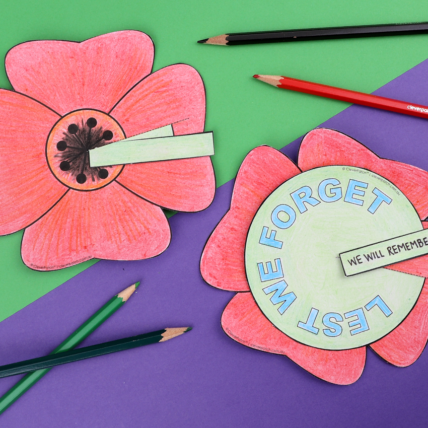 Poppy Spin Card | Paper & Card - Clever Patch | CleverPatch - Art ...