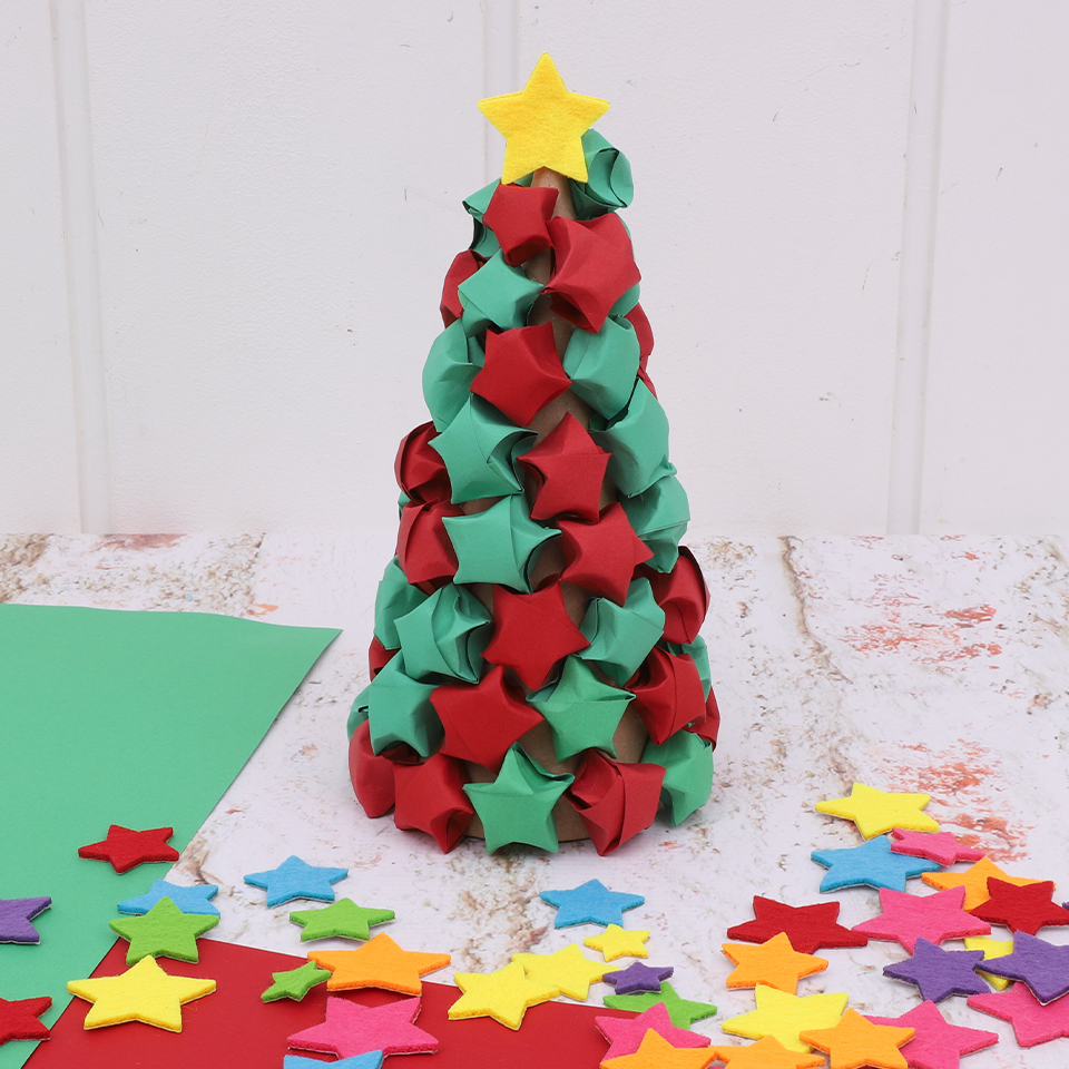 Origami Star Tree | Paper & Card - Clever Patch | CleverPatch - Art ...
