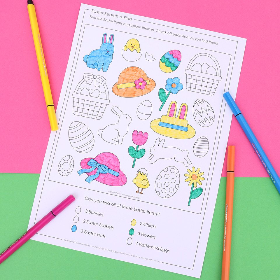 Easter Search and Find - Clever Patch | CleverPatch - Art & Craft Supplies