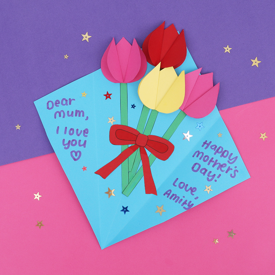 Flower Bouquet Card | Mother's Day - Clever Patch | CleverPatch - Art ...