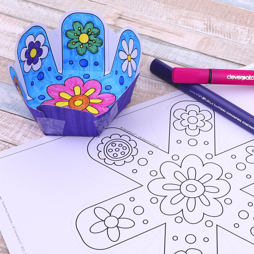 Flower Bowl - Clever Patch | CleverPatch - Art & Craft Supplies