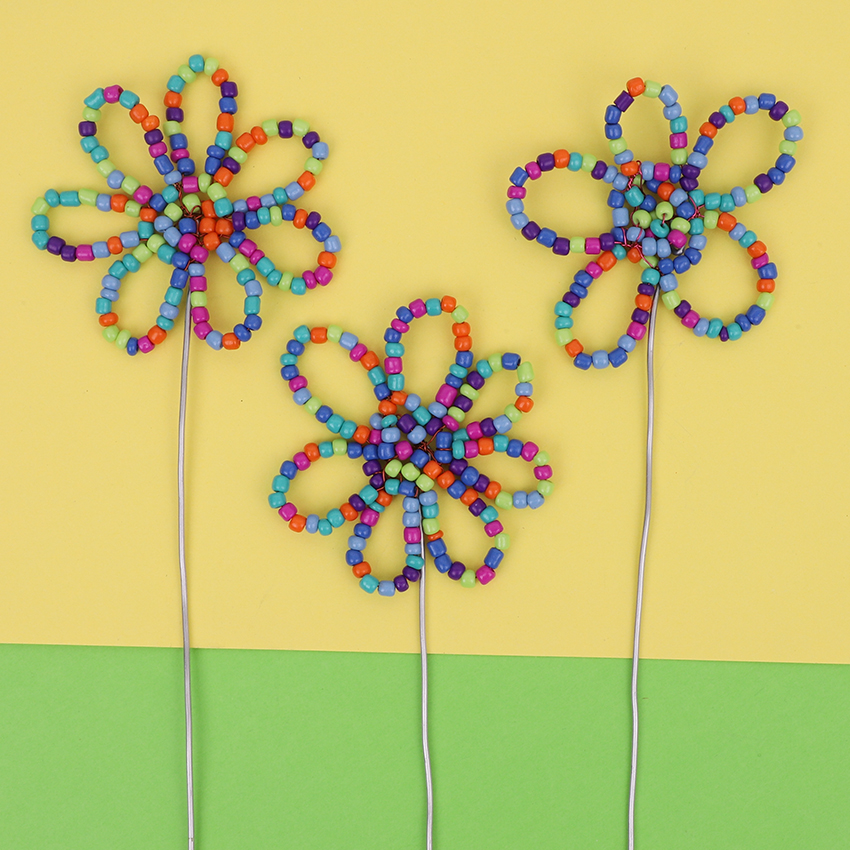 Bead & Wire Flowers | Mother's Day - Clever Patch | CleverPatch - Art ...