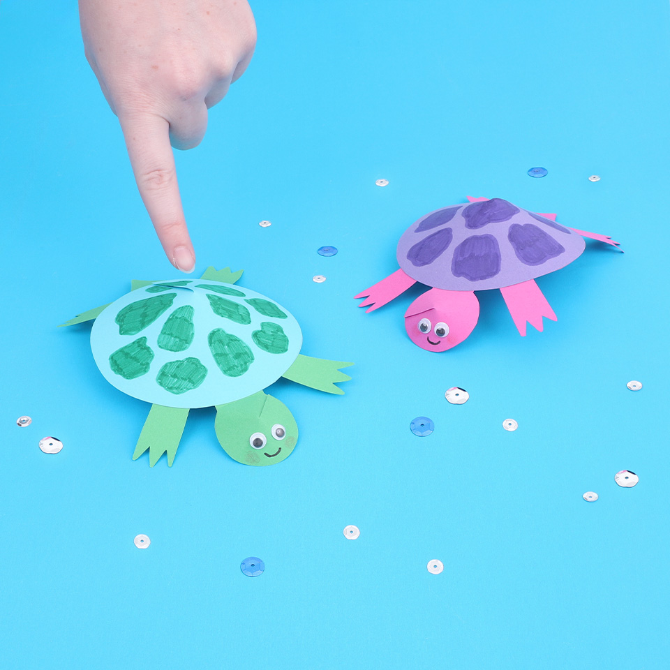 Gliding Paper Turtle | Paper & Card - Clever Patch | CleverPatch - Art ...